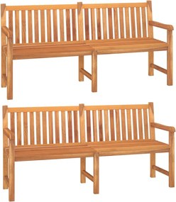 3dílný zahradní jídelní set masivní teakové dřevo 3157159