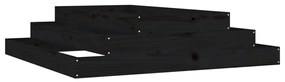 Truhlík černý 110 x 110 x 27 cm masivní borové dřevo,  823903