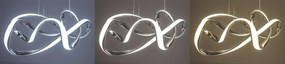 Toolight Toolight, LED moderní stropní svítidlo + dálkové ovládání APP820-CP, černá, OSW-06881