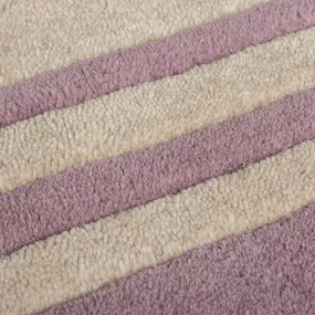 Ručne všívaný behúň Lois Scallop Purple, 80x230, fialová, chodba / predsieň, Flair Rugs