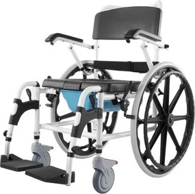 Sprchový invalidní vozík 44,5 cm koupelnový z Al slitiny pro tělesně postižené