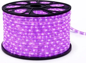 Easy Fix světelná LED hadice venkovní, 50 m, růžová, 1500 diod, čirý kabel, IP44, cívka