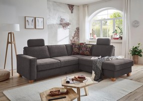 XXXLutz ROHOVÁ SEDAČKA, textil, tmavě šedá Sit & More - Sedací soupravy - 000144005817