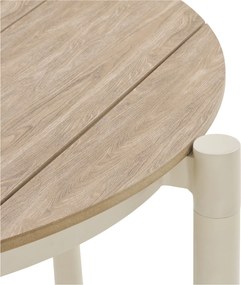 House Nordic Zahradní jídelní stůl ABELA béžový ø90 cm 7501155