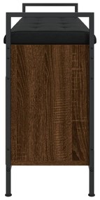 Lavice s botníkem hnědý dub 105,5x32x57,5 cm kompozitní dřevo - Default Title