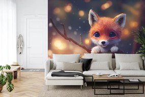 Fototapeta Red Fox Cub In The Snow Hladký vinyl 152.5x104