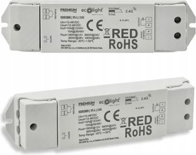 Stmívač LED pásků rf mono 12v 24v 15a wave controller