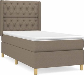 Box spring postel s matrací taupe 80x200 cm textil 3132189