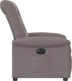 Elektrické polohovací křeslo taupe textil 3303241