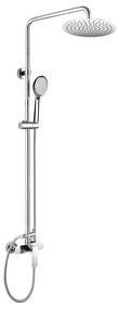 Mereo Mereo, Nástěnná sprchová baterie Mada 150mm se sprch. soupravou, ruční a talířovou slim sprchou o 200 mm, CBE60104SCM