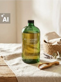 Sinsay - Skleněná láhev na čisticí prostředek - zelená