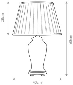 Elstead DL-SASHI-TL - Stolní lampa SASHI 1xE27/60W/230V