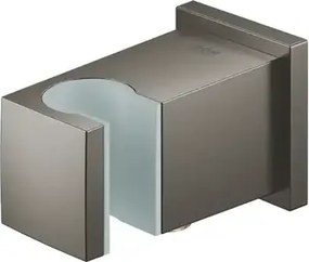 Grohe - Nástěnné kolínko s držákem, kartáčovaný Hard Graphite