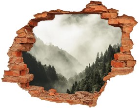Wallmuralia Samolepící nálepka Mlha nad lesem 90x70 cm