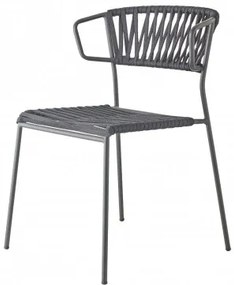 Scab Židle LISA FILÓ s područkami antracit Barva kostry Scab ZA-antracit PVC výplet SCAB N80 - černý 286980