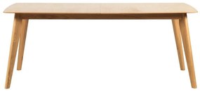 Rozkládací jídelní stůl s nohami z dubového dřeva Rowico Frey, 190 x 90 cm