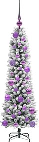 Umělý vánoční stromeček Bílá 120 cm PVC, kov a plast 3396087