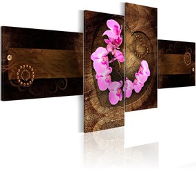 Obraz - Orchidea a dřevo