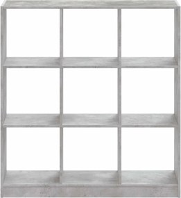 Knihovna betonově šedá 102 x 32 x 108 cm kompozitní dřevo 3307840