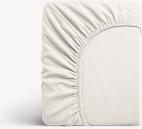 Goldea jersey elastické prostěradlo - smetanové 160 x 200 cm