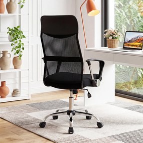 Costway Ergonomická kancelářská židle s funkcí kolébky, výškově nastavitelná