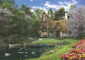ANATOLIAN Puzzle Jarní chaloupka u jezera / 3000 dílků / od 12 let