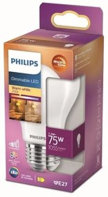 Philips 8719514324039 led žárovka 7,2w/75w | e27 | 1055lm | 2200-2700k | a60 - stmívatelná, warmglow