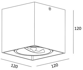 Zuma Line Bodové svítidlo BOX SL 1, 42W Barva: Bílá