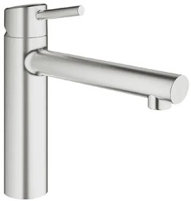 Grohe Concetto - Páková dřezová baterie, supersteel 31128DC1