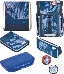 Herlitz FiloActive XL Plus TechMech modro-oranžový / Školní batoh / 21