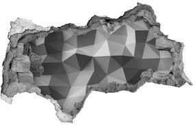 Wallmuralia Díra 3D foto tapeta Abstrakce trojúhelníky 95x73 cm