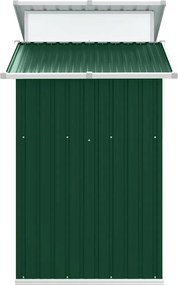 Zahradní kůlna zelená 270 x 130 x 208,5 cm pozinkovaná ocel 316242
