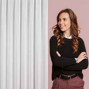 ZÁCLONA NA PÁSCE VANESA 350X270 CM BÍLÁ