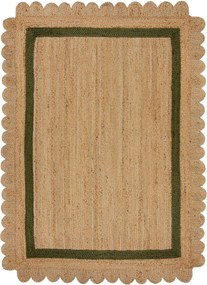 XXXLutz RUČNĚ TKANÝ KOBEREC, 120/170 cm zelená, přírodní barvy Flair Rugs - Online Only koberce & rohožky - 003165007501