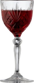 Křišťálové skleničky v sadě 4 ks na víno 140 ml Melodia – Lyngby Glas