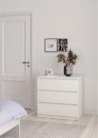 Bílá komoda 77x76x50 cm Naia – Tvilum