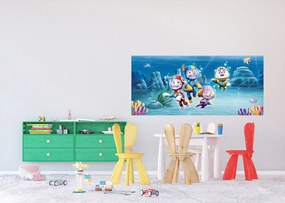 Dětská vliesová fototapeta na zed' Tlapková Patrola Podmořská Mise | 90 x 202 cm | DFTDNH5531
