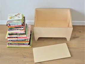 Wamm Cosy Room Dřevěný Montessori regál na knihy a hračky Zvolte barvu: Tmavě hnědá