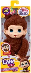 MOOSE Little Live Pets Interaktivní opička Cherri hnědá / Interaktivní