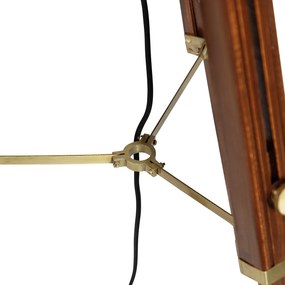 Vintage stojací lampa mosazný stativ - Cortin