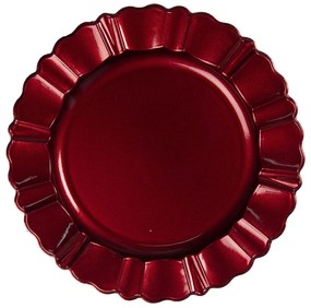 Červený melaninový talíř / podnos - Ø  33 cm