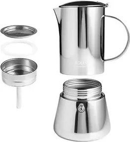 Adler AD 4417 Moka konvička na 10 šálků 620 ml stříbrná