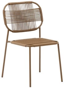 OnaDnes -20% Hnědá kovová zahradní židle Kave Home Talaier