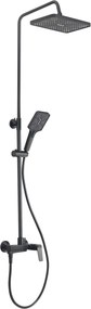 Aqualine Flery - Sprchový set s baterií, gun metal FY690GM