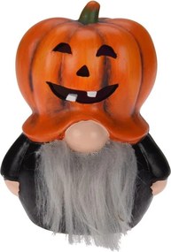 Halloweenský skřítek s dýňovou čepicí LED 12 cm