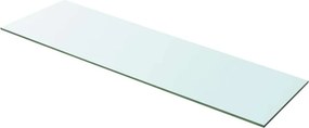 Policové desky 2 ks sklo čiré 100 x 30 cm 3051586