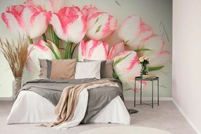 Samolepící fototapeta jarní tulipány - 150x100 cm
