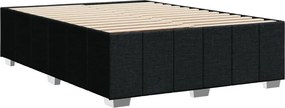 Rám postele bez matrace černý 140 x 200 cm textil 3284841