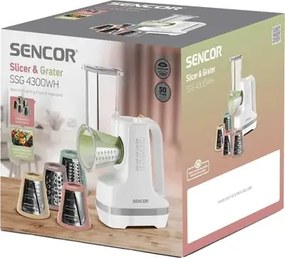 SENCOR SSG 4300WH bílá / Kráječ / 5 nástavců / 150W
