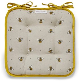 Béžovo-žlutý bavlněný podsedák Cooksmart ® Bumble Bees